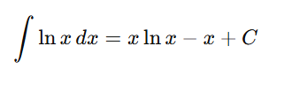 Integral of Natural Log of x (ln x) – Step-by-Step Solution Guide