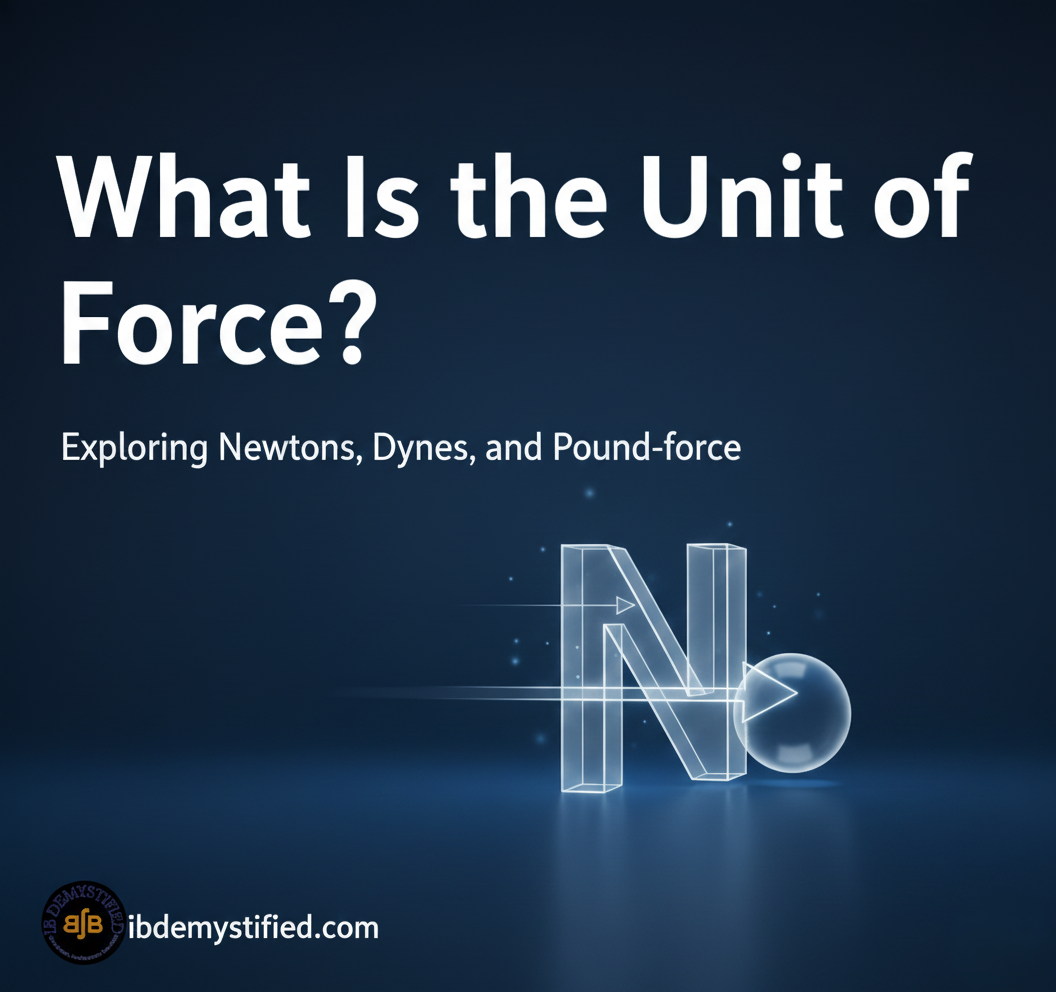 What Is the Unit of Force? Newton Explained for IB Physics